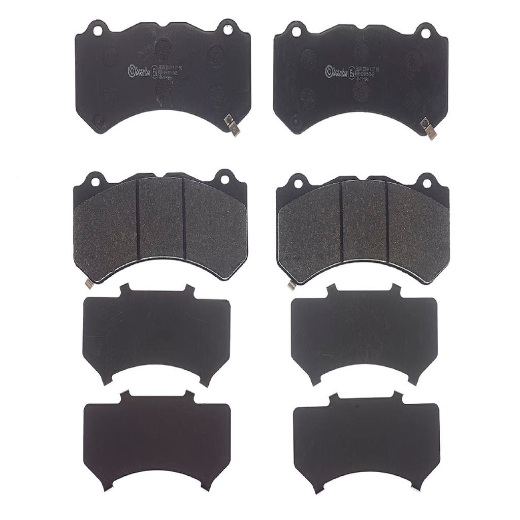 Brembo P37018 - Disc Brake Pad Set, 2-Wheel Set, Low-Metallic, FMSI - D1382