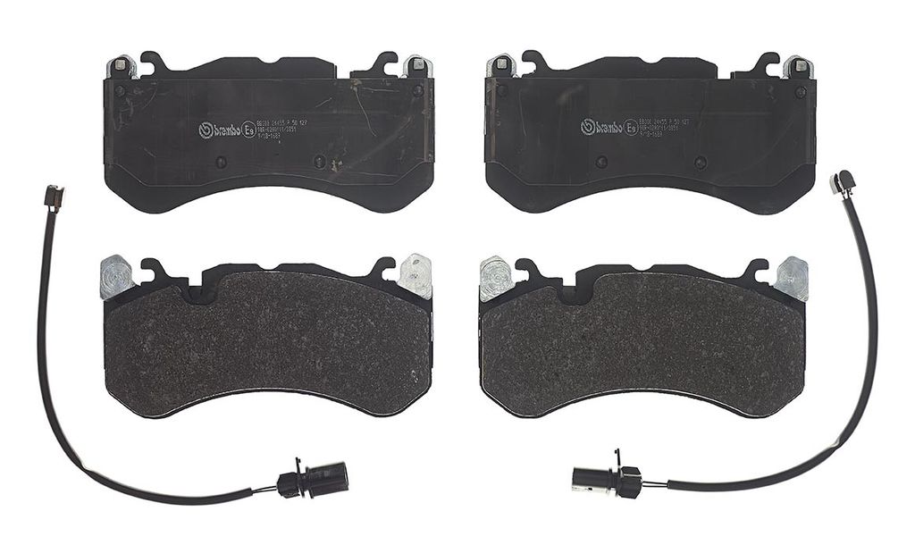 Brembo P50127 - Disc Brake Pad Set, 2-Wheel Set, Low-Metallic, FMSI - D1291