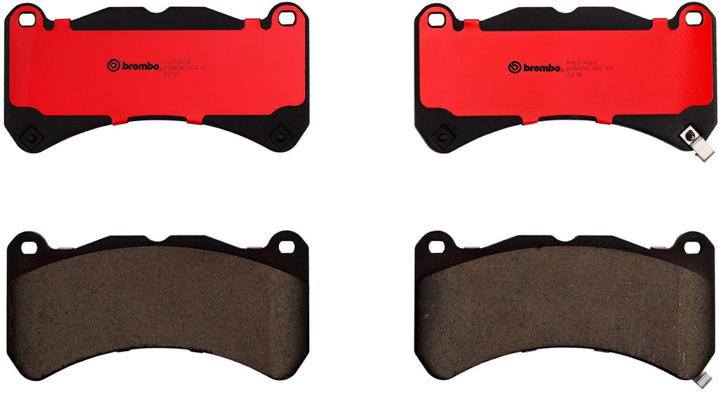 Brembo P83146N - Disc Brake Pad Set, 2-Wheel Set, NAO, Ceramic ...