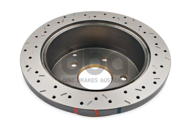 DBA DBA4041XS - Drilled and Slotted 4000 Series XS Gold Brake Rotor ...