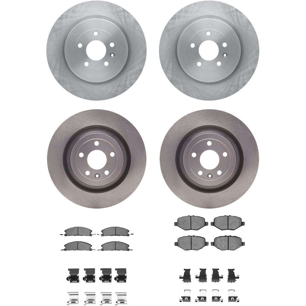 Dynamic Friction Brake Kit - QuickStop Rotors With 3000 Brake Pads for ...
