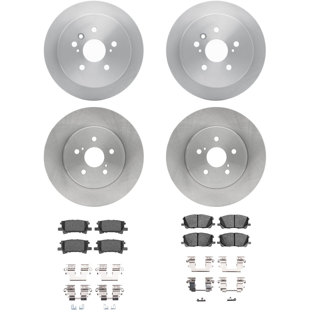 Dynamic Friction 6314-76070 - Brake Kit - Quickstop Rotors and 3000 ...