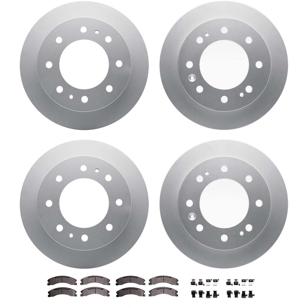 Dynamic Friction 4514-48072 - Brake Kit - Geostop Rotors and 5000 ...