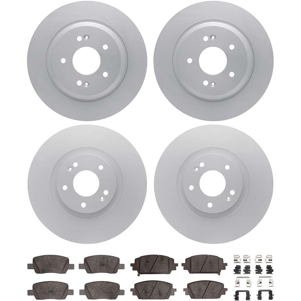 Dynamic Friction 4514-21038 - Brake Kit - Geostop Rotors and 5000 ...