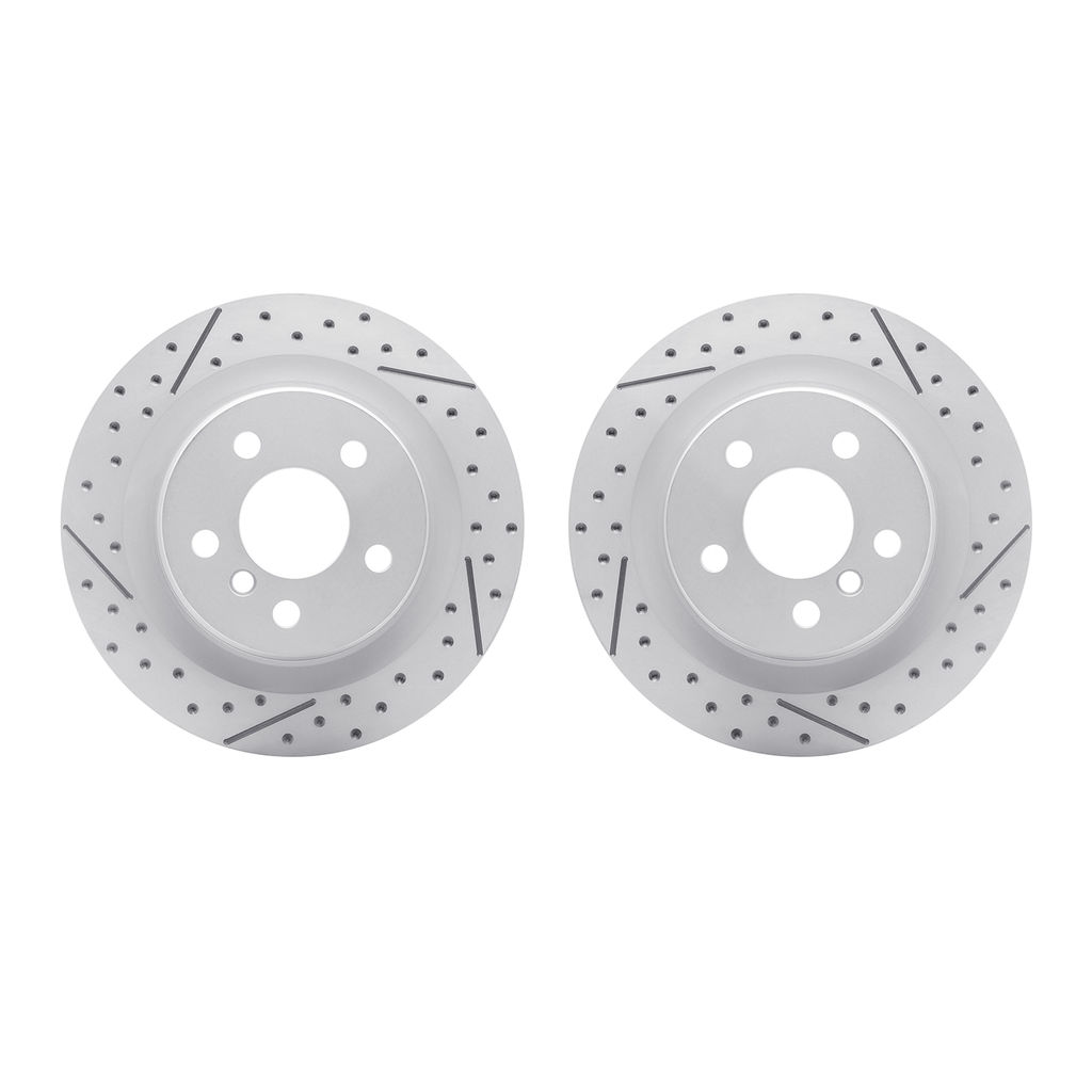 Dynamic Friction Sport Coated Drilled and Slotted Brake Rotors for 2019 ...