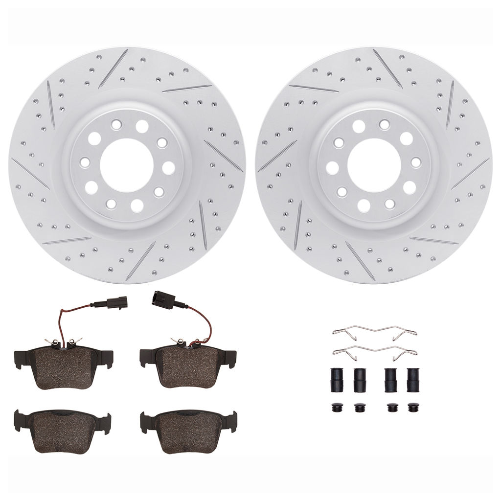 Dynamic Friction Brake Kit - Stage 3 Street Rotor and Pad Kit for 2017 ...
