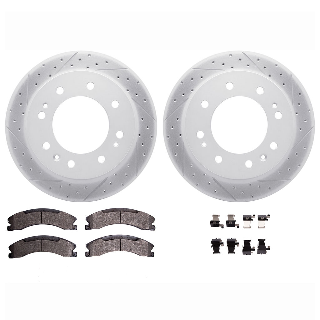 Dynamic Friction Brake Kit - Stage 3 Street Rotor and Pad Kit for 2015 ...