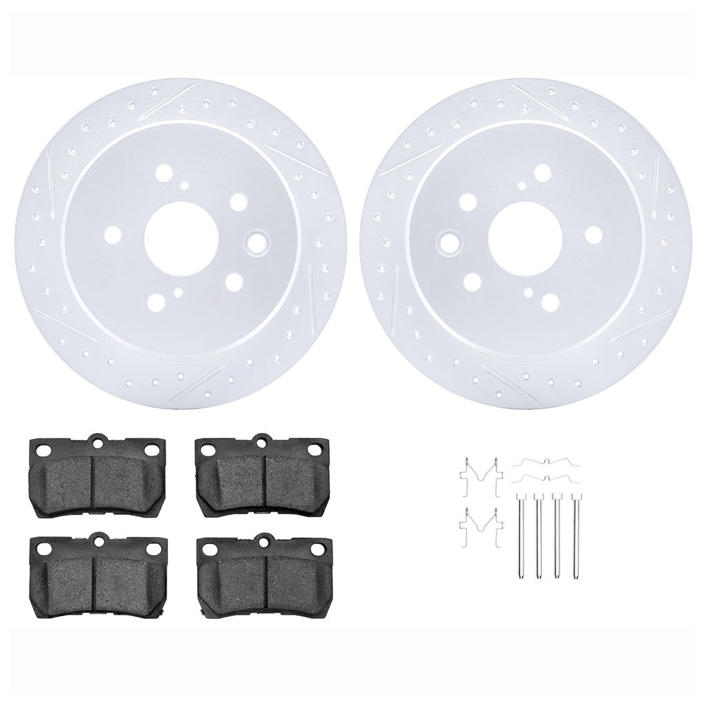 Dynamic Friction Brake Kit - Stage 3 Street Rotor and Pad Kit for 2013 ...