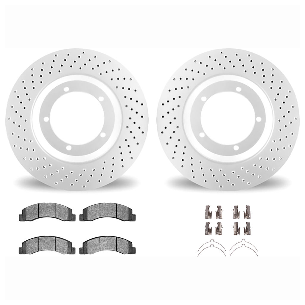 Dynamic Friction Brake Kit - Stage 3 Street Rotor and Pad Kit for 2000 ...