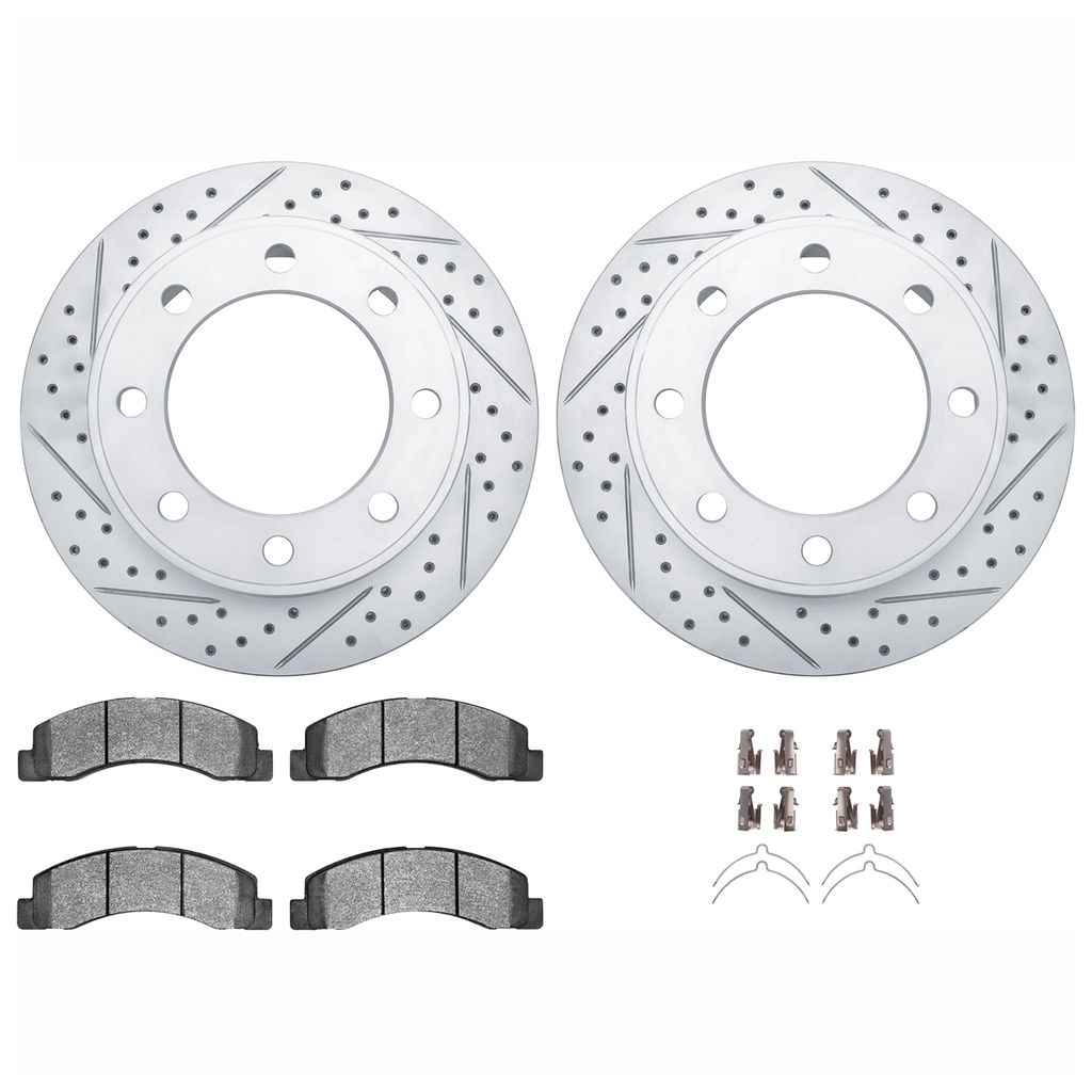Dynamic Friction Brake Kit - Stage 3 Street Rotor and Pad Kit for 2000 ...