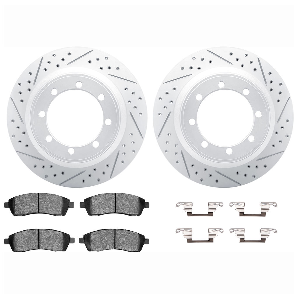 Dynamic Friction Brake Kit - Stage 3 Street Rotor and Pad Kit for 2000 ...
