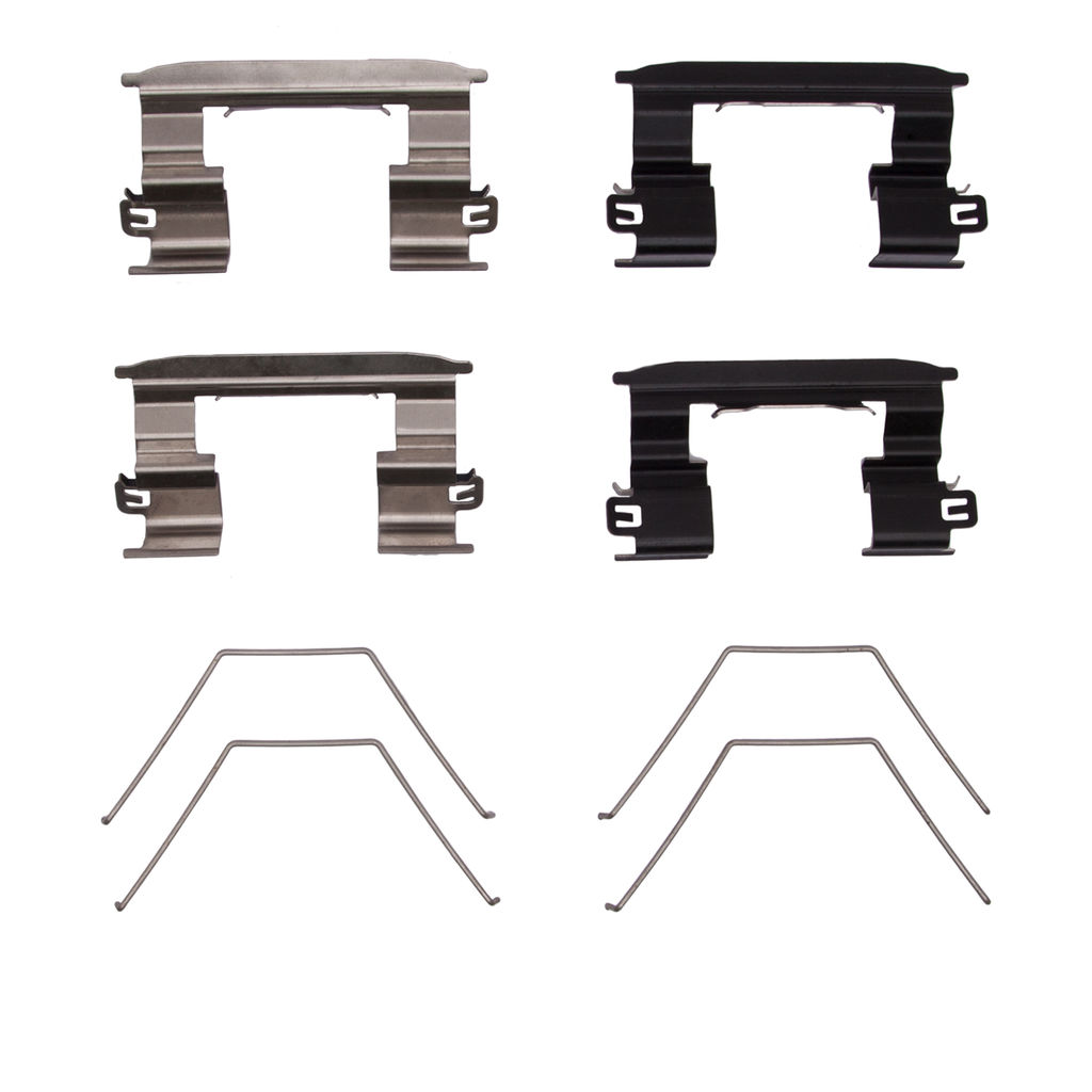Dynamic Friction 2512-03444 - Brake Kit - Coated Slotted Brake Rotors ...