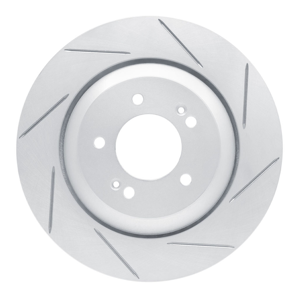 Dynamic Friction 2512-03447 - Brake Kit - Coated Slotted Brake Rotors ...
