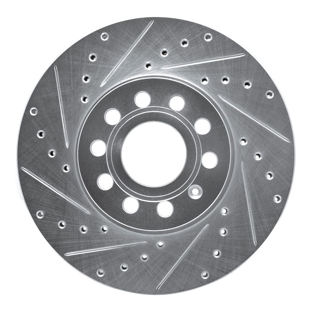 Dynamic Friction Zinc Coated Drilled and Slotted Brake Rotors for 2015 ...