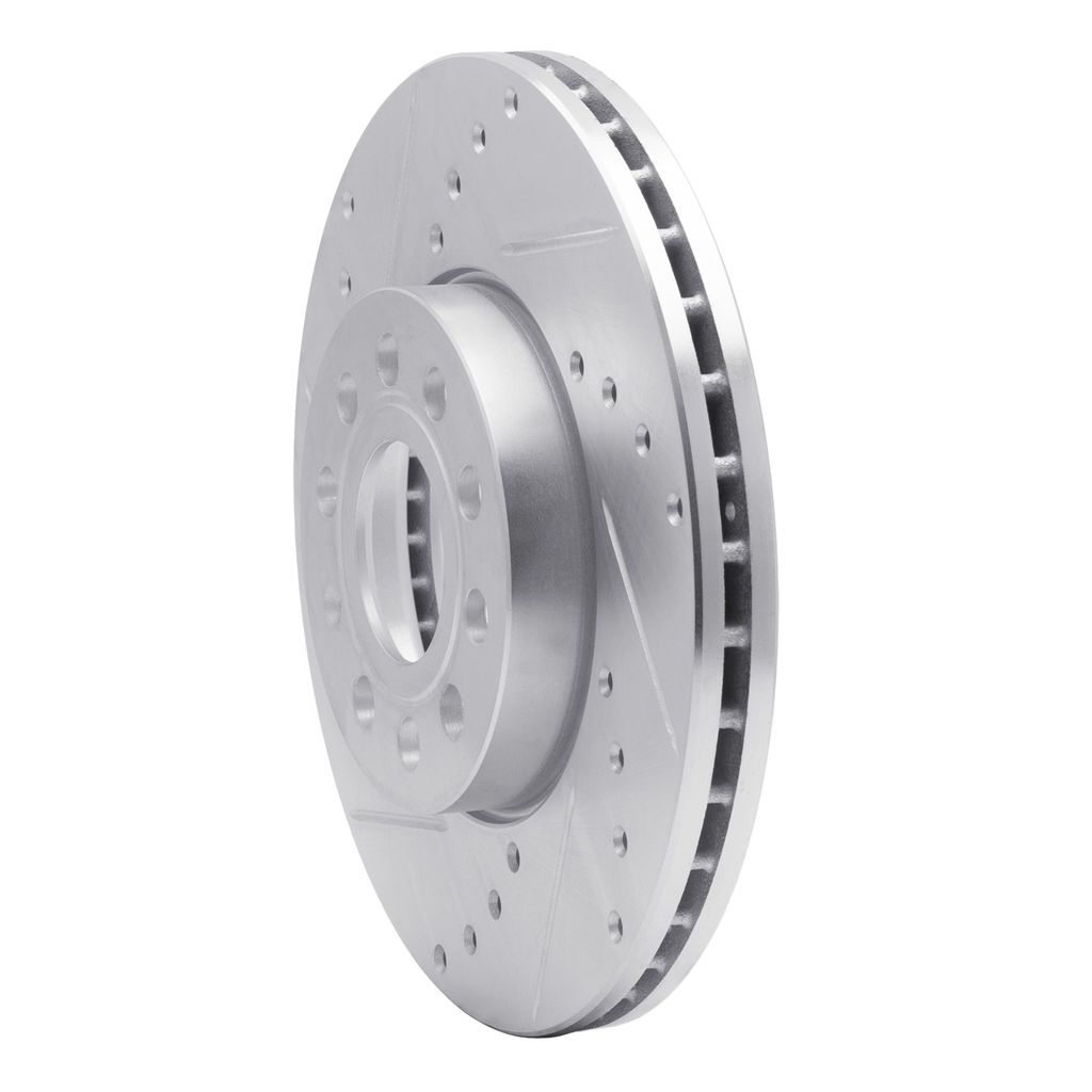 Dynamic Friction Zinc Coated Drilled and Slotted Brake Rotors for 2015 ...