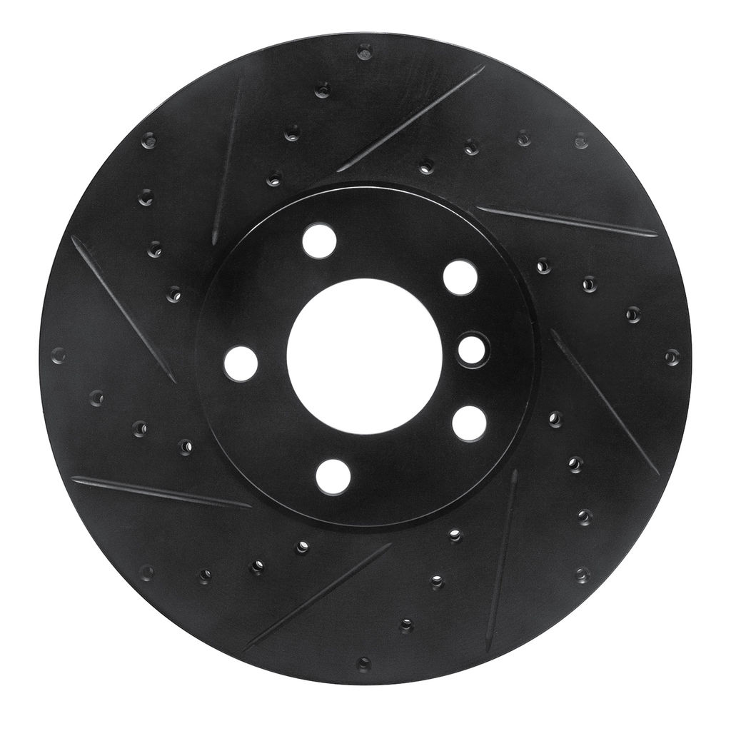 Dynamic Friction Zinc Coated Drilled and Slotted Brake Rotors for 2014 ...