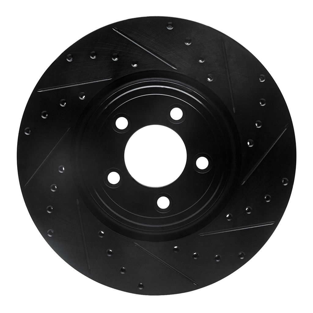 Dynamic Friction Zinc Coated Drilled and Slotted Brake Rotors for 2009 ...