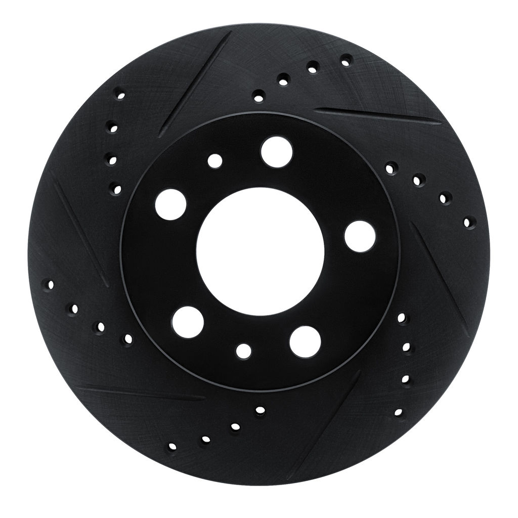 Dynamic Friction 8512-27006 - Brake Kit - Black Zinc Coated Drilled and ...