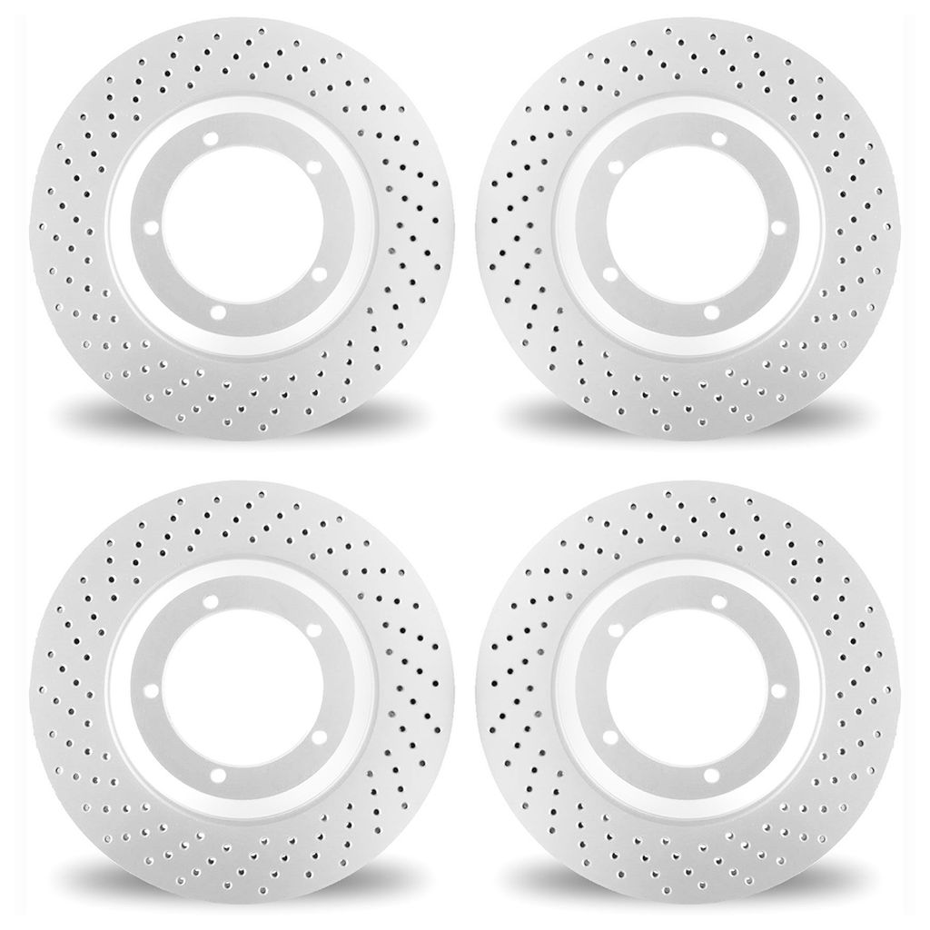 Dynamic Friction Sport Coated Drilled and Slotted Brake Rotors for 2019 ...