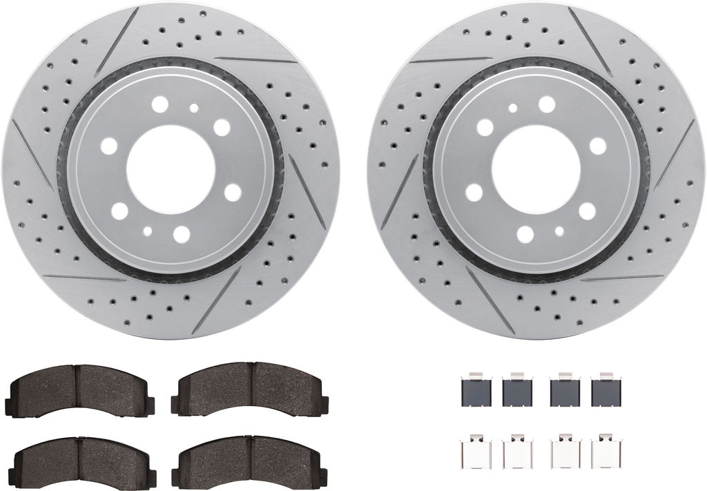 Dynamic Friction Brake Kit - Truck Sport Rotor and Pad Kit for 2018 ...
