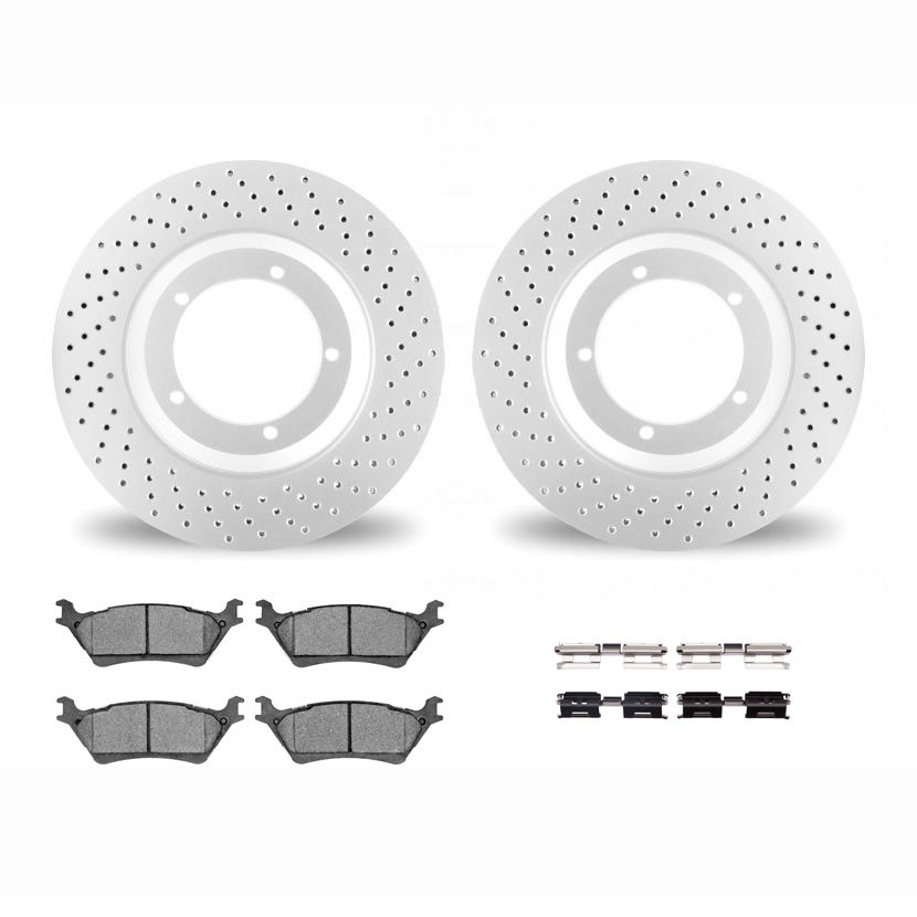 Dynamic Friction Brake Kit - Truck Sport Rotor and Pad Kit for 2018 ...