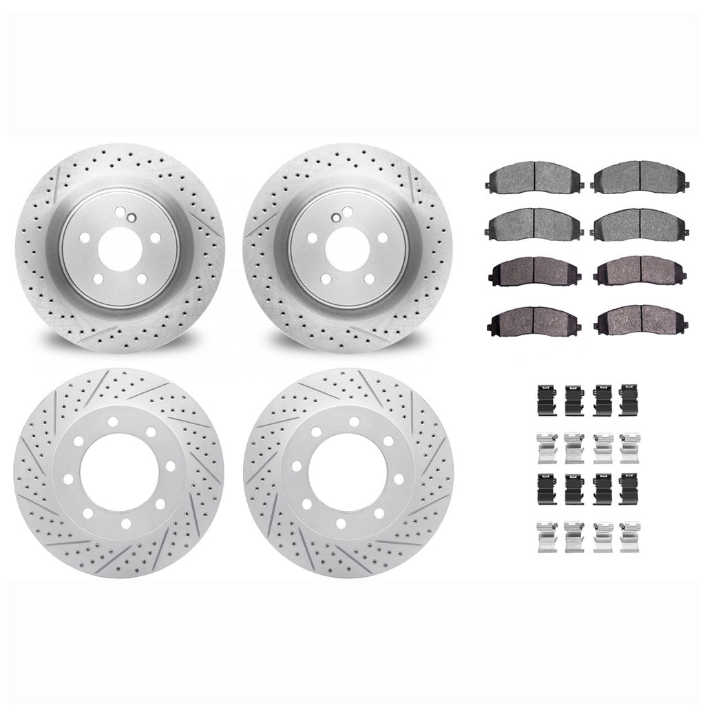 Dynamic Friction Brake Kit - Truck Sport Rotor and Pad Kit for 2017 ...