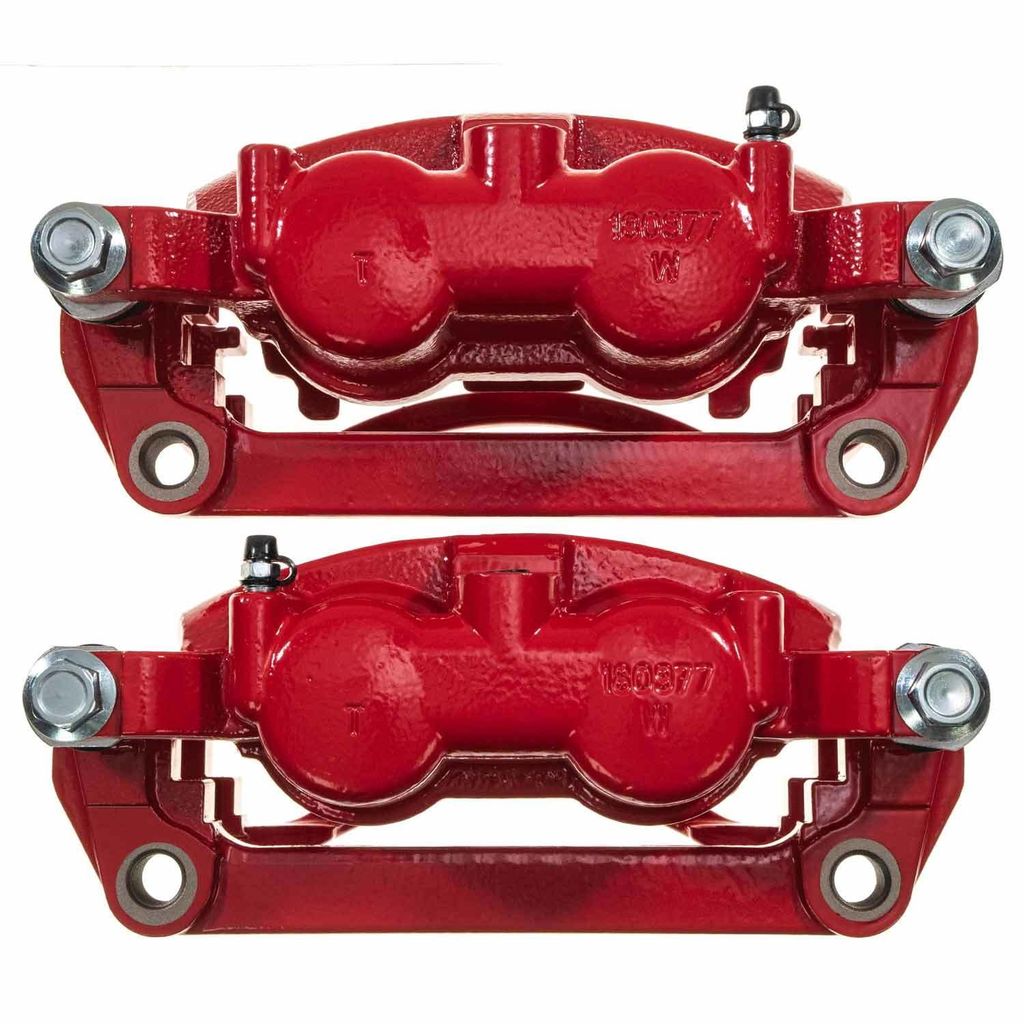 PowerStop S5472 - Red Powder Coated Calipers