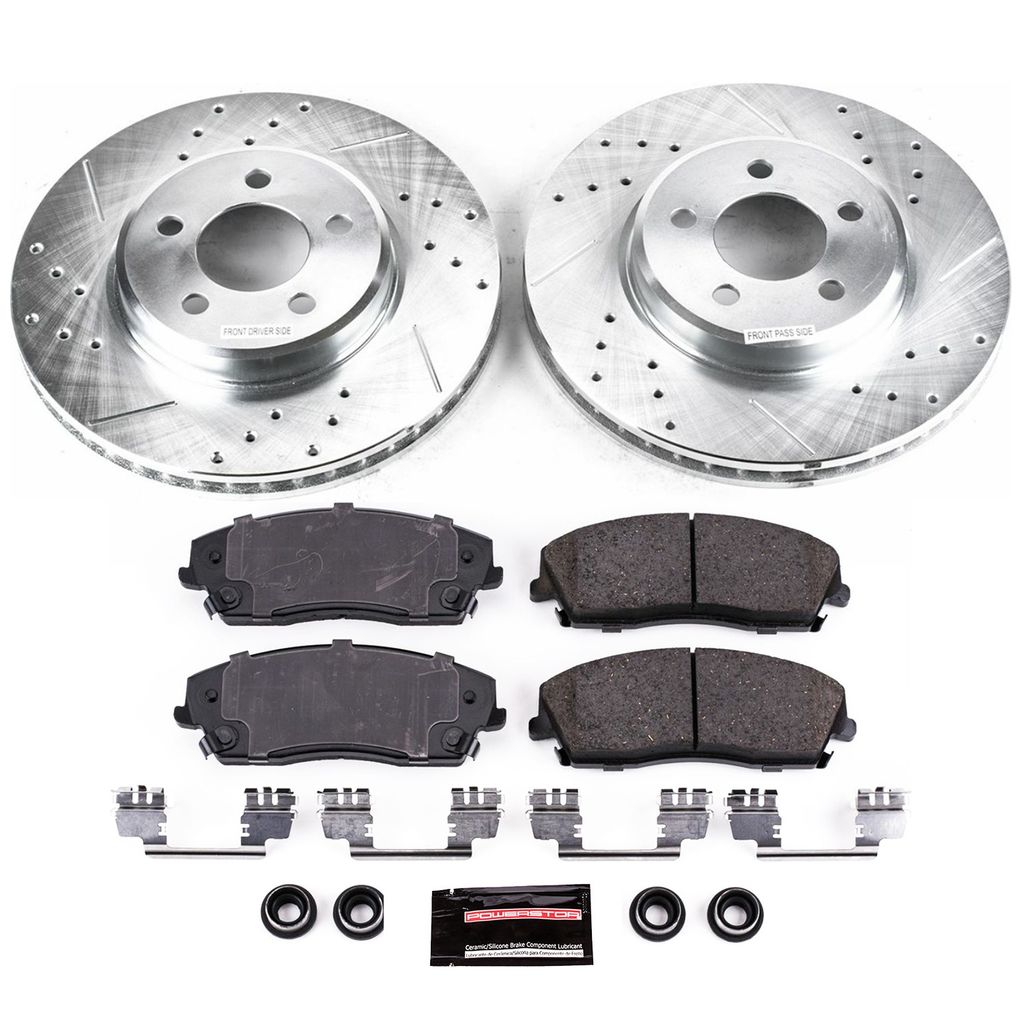 PowerStop Z23 Drilled and Slotted Brake Kit for 2017 Dodge Challenger