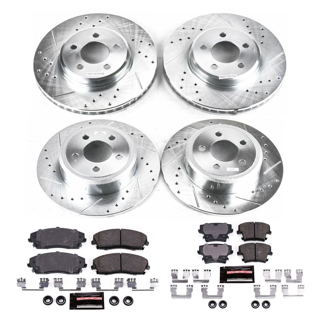 PowerStop Z23 Drilled and Slotted Brake Kit for 2017 Dodge Challenger