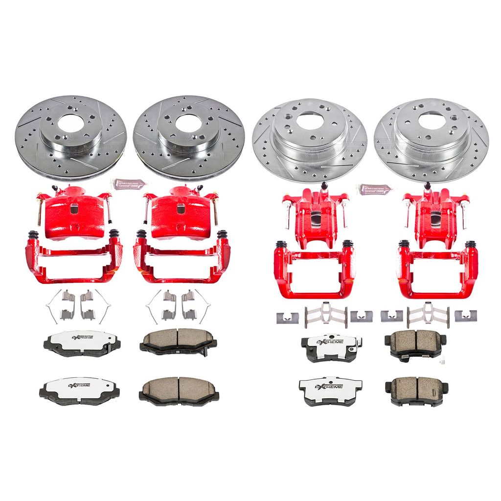 PowerStop KC5389-26 - Z26 Drilled and Slotted Brake Pad, Rotor, and ...