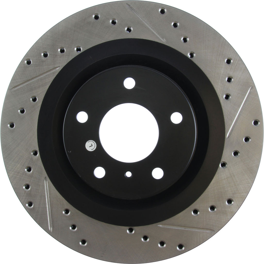 Stoptech Style Frozen Cryo 127 Drilled and Slotted Brake Rotors for ...